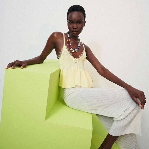 Zara | Tops | Zara Yellow Knit Top | Poshmark